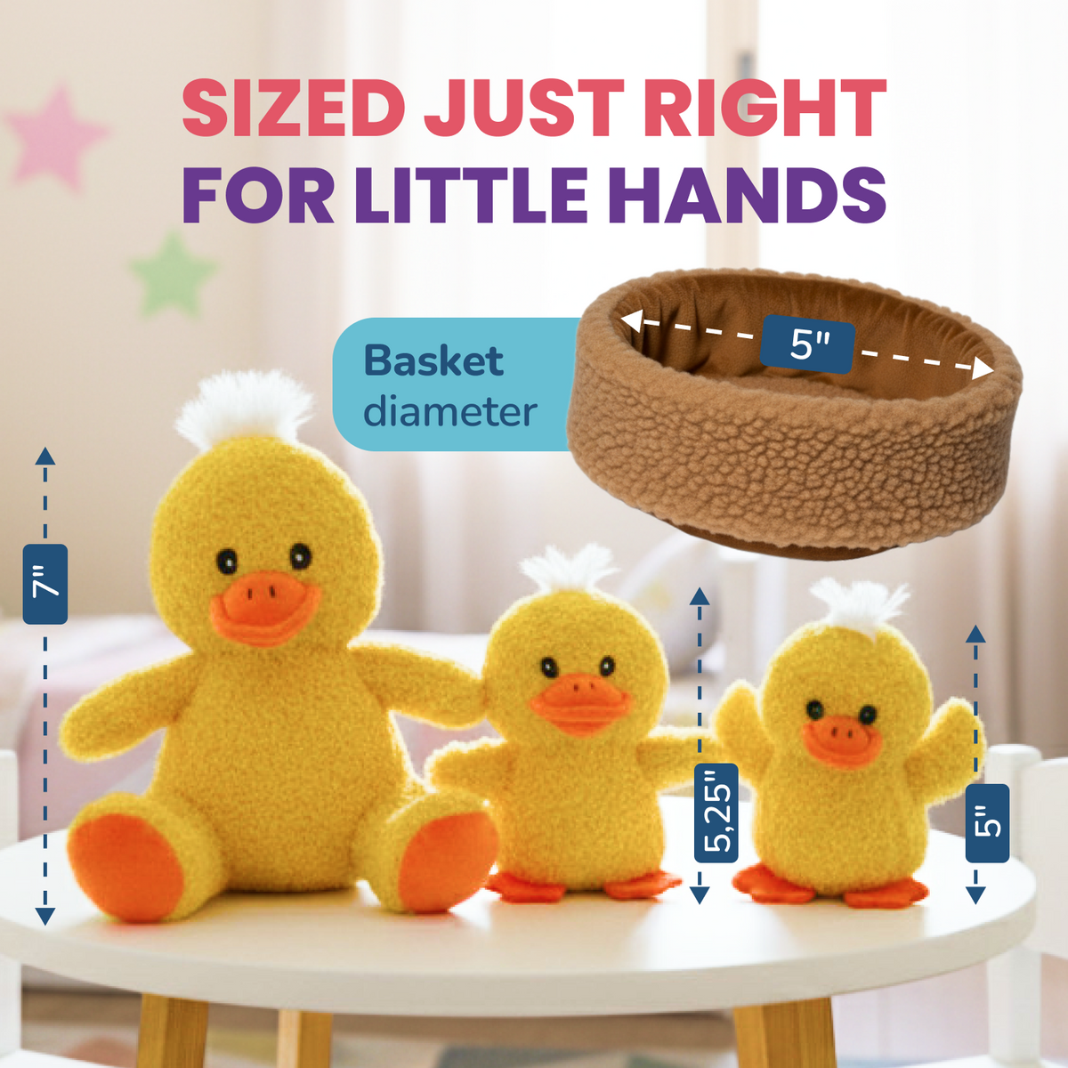 Little Jupiter Three Piece Duck Family Plush Toy Set